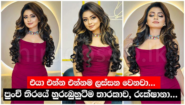 එයා එන්න එන්නම ලස්සන වෙනවා... පුංචි තිරයේ හුරුබුහුටිම තාරකාව, රුක්ෂානා ...