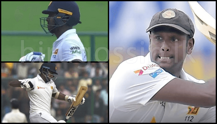 ශ්‍රී ලංකා හිටපු ක්‍රිකට් නායක ඇන්ජලෝ මැතිව්ස් තැබු අපූරු වාර්තාව මෙන්න ...