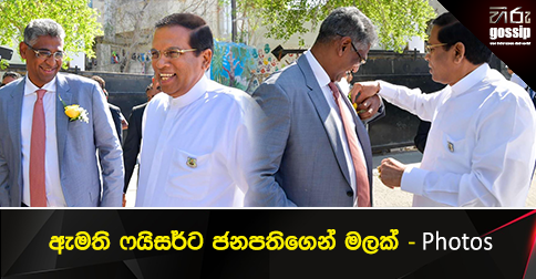 ඇමති ෆයිසර්ට ජනපතිගෙන් මලක් - Photos - Faiszer Musthapha - Hiru Gossip ...
