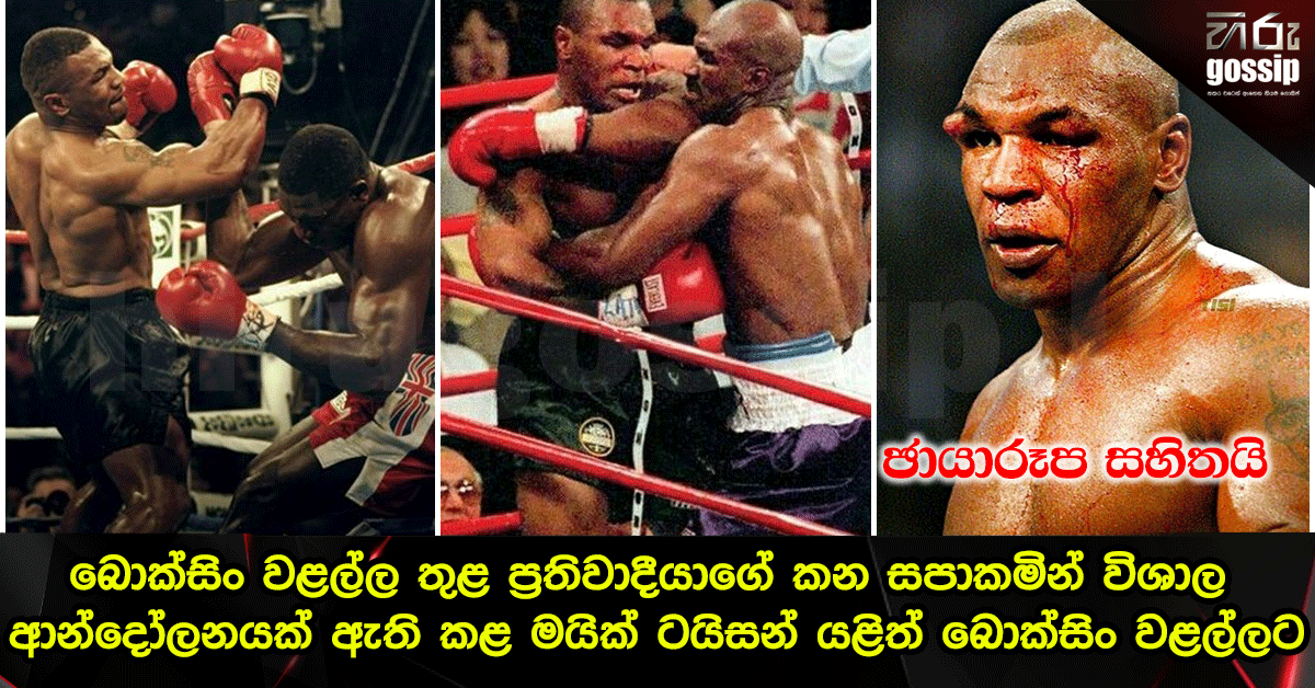 බොක්සිං වළල්ල තුළ ප්‍රතිවාදීයාගේ කන සපාකමින් විශාල ආන්දෝලනයක් ඇති කළ ...