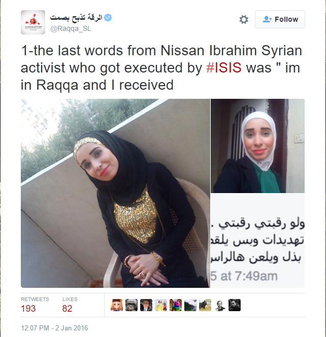 First Female Syrian Journalist Murdered By ISIS - First Female Syrian ...