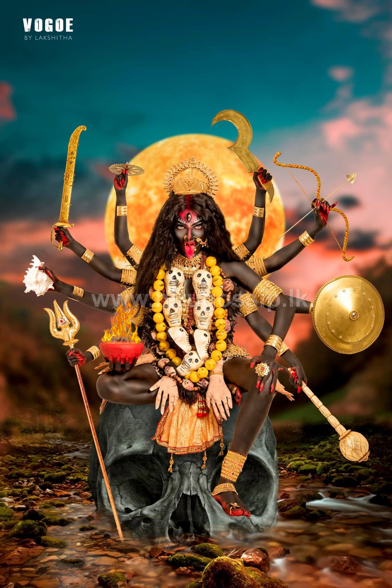 තෙවැනි ඇසින් ජීවමාන කළ කාලිමෑණියන් - අපේ කොල්ලෙක් කරපු විශ්මිත වැඩක් ...