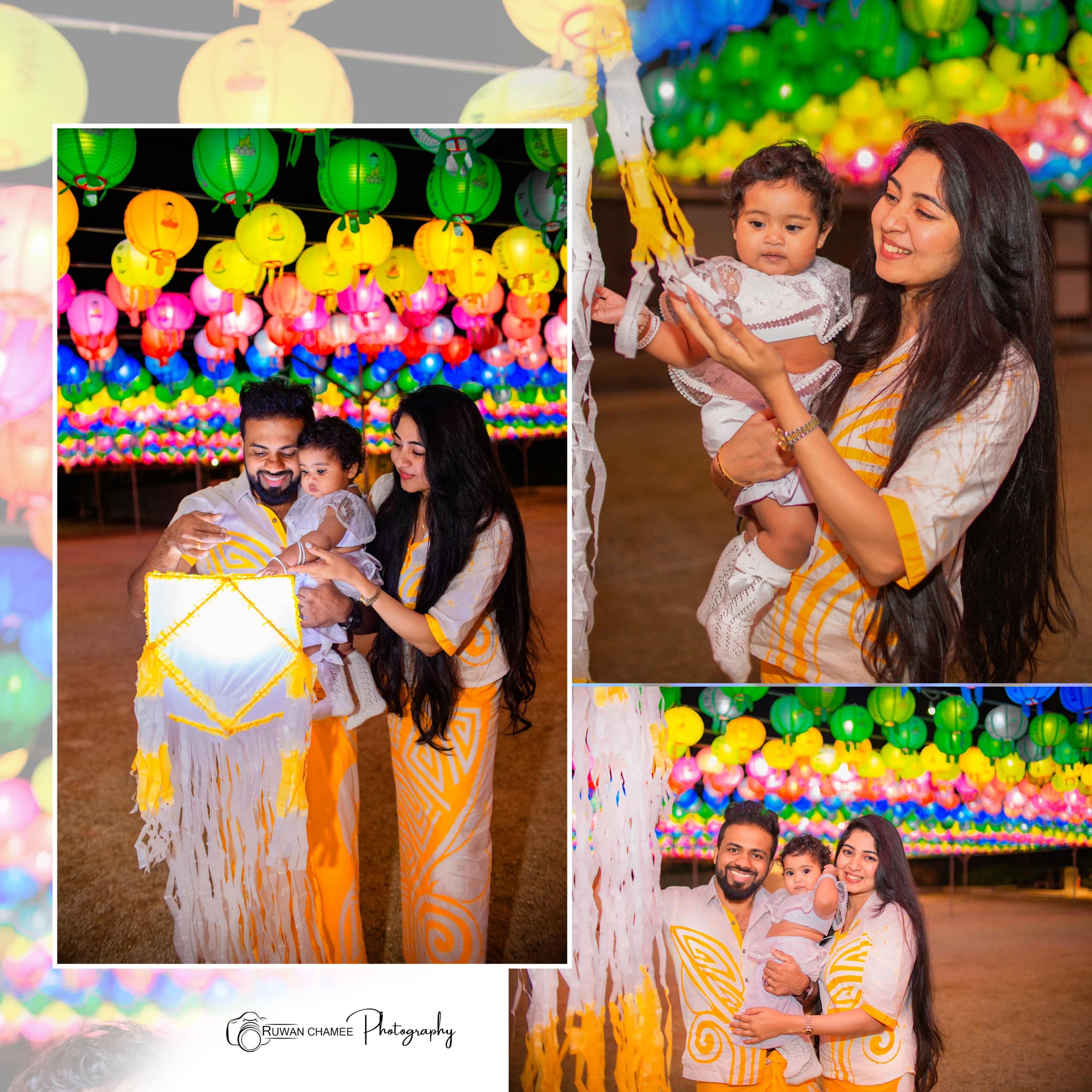 එයාලාගේ පුංචි මැණිකත් එක්ක මෙන්න ඒ දෙන්නා වෙසක් සමරලා.. - Samee And ...